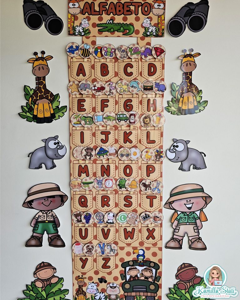 Alfabeto lúdico: Safari - Abc Pedagógico Infantil