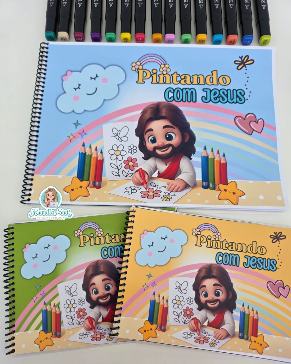 Livro para colorir pintando com Jesus - Abc Pedagógico Infantil