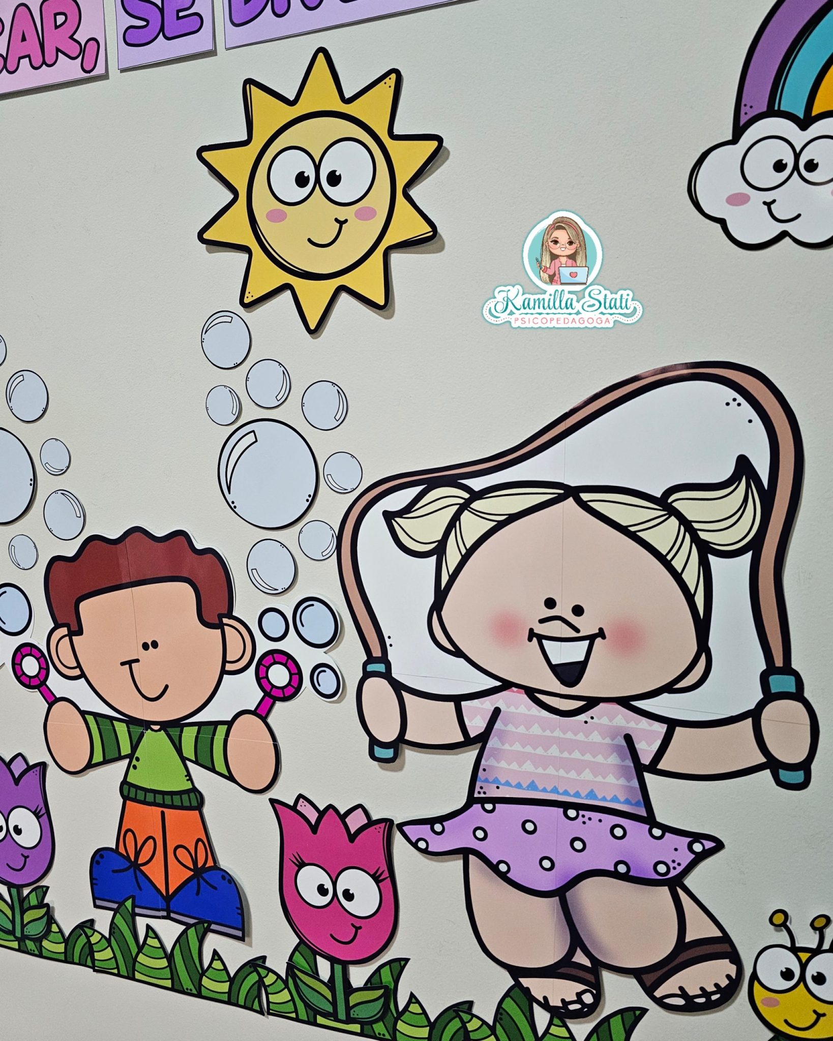 Painel partiu férias - Abc Pedagógico Infantil