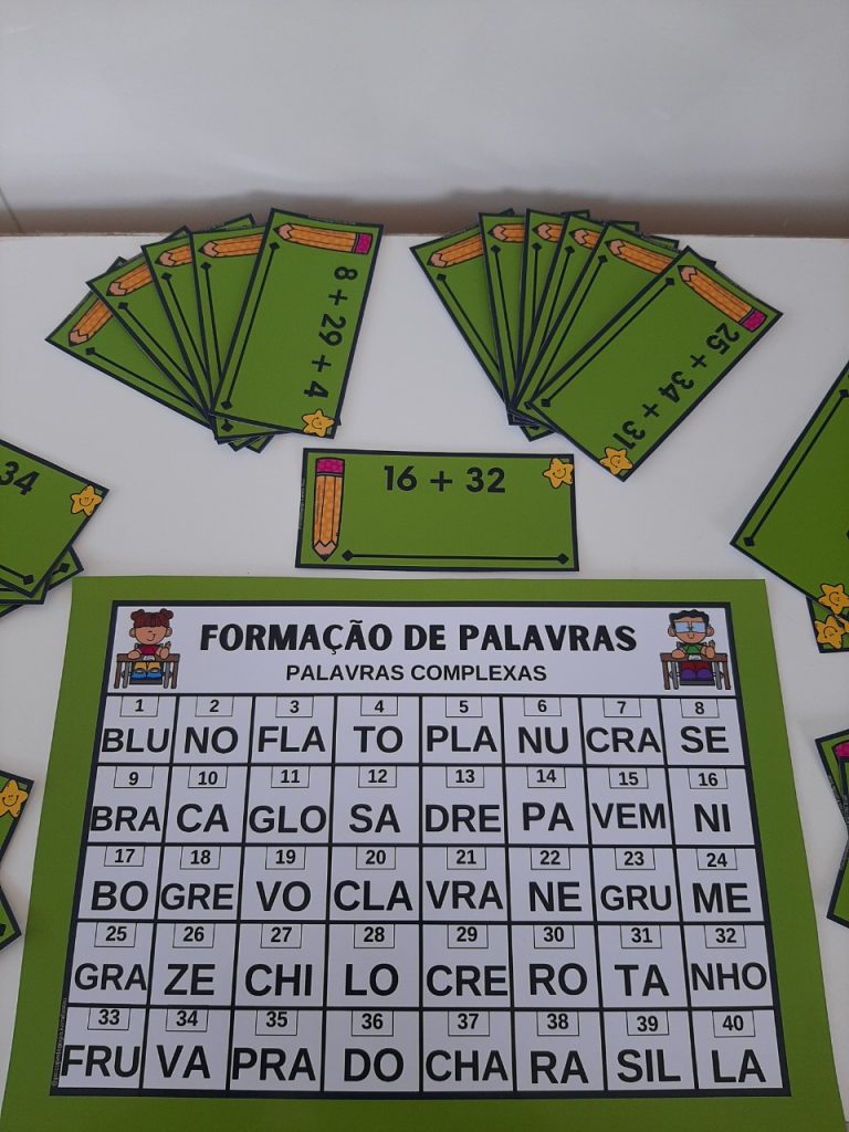 Sílabas numeradas: complexas - Abc Pedagógico Infantil