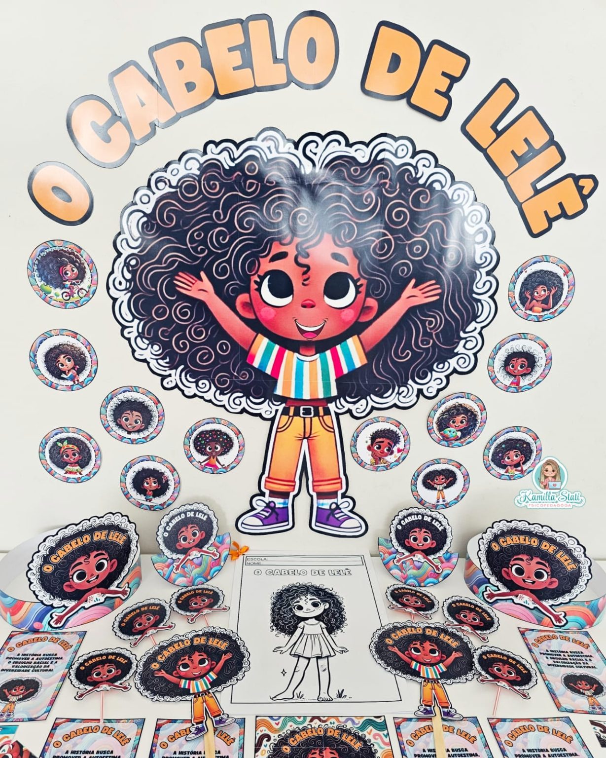 Kit da história: O cabelo de Lelê - Abc Pedagógico Infantil