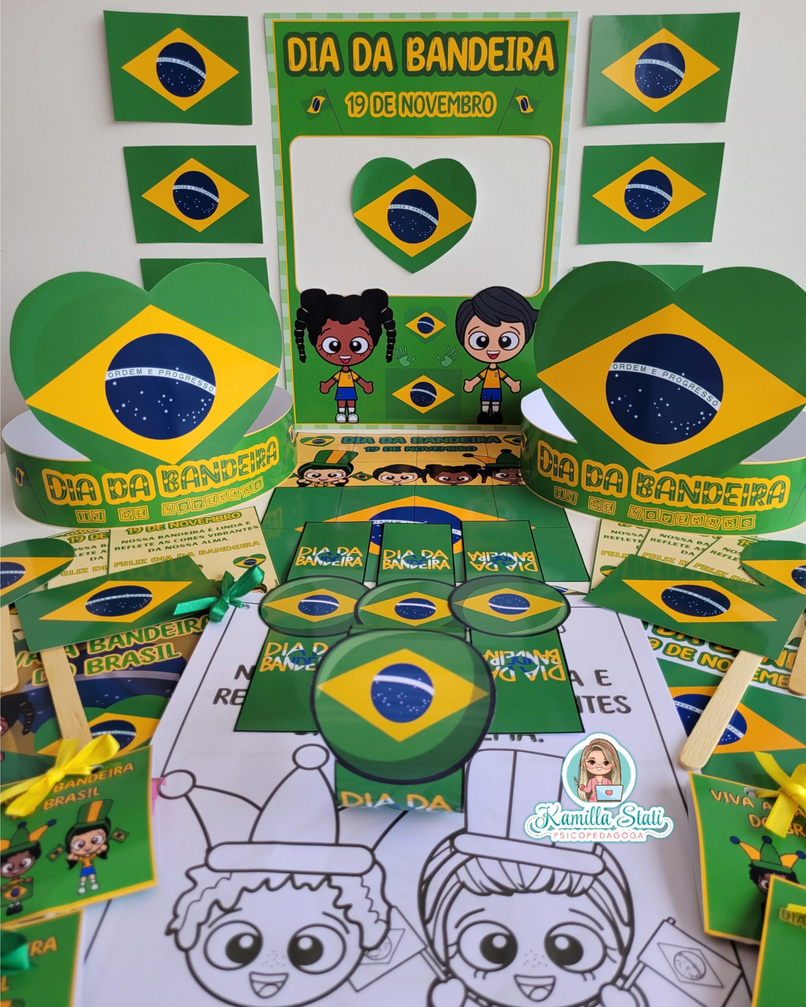 Kit dia da bandeira - Abc Pedagógico Infantil