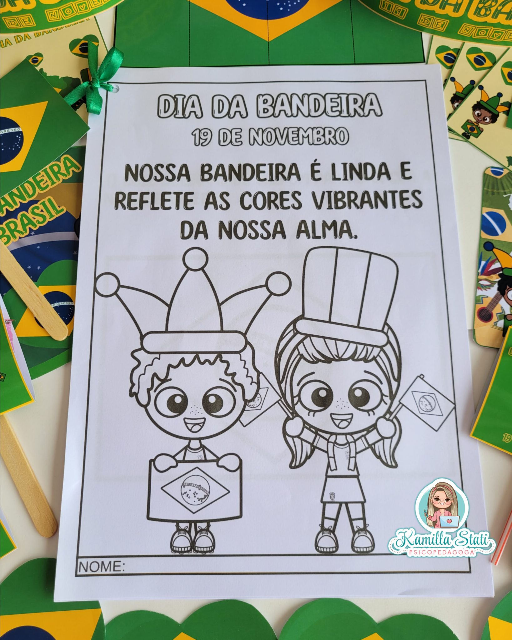 Kit dia da bandeira - Abc Pedagógico Infantil