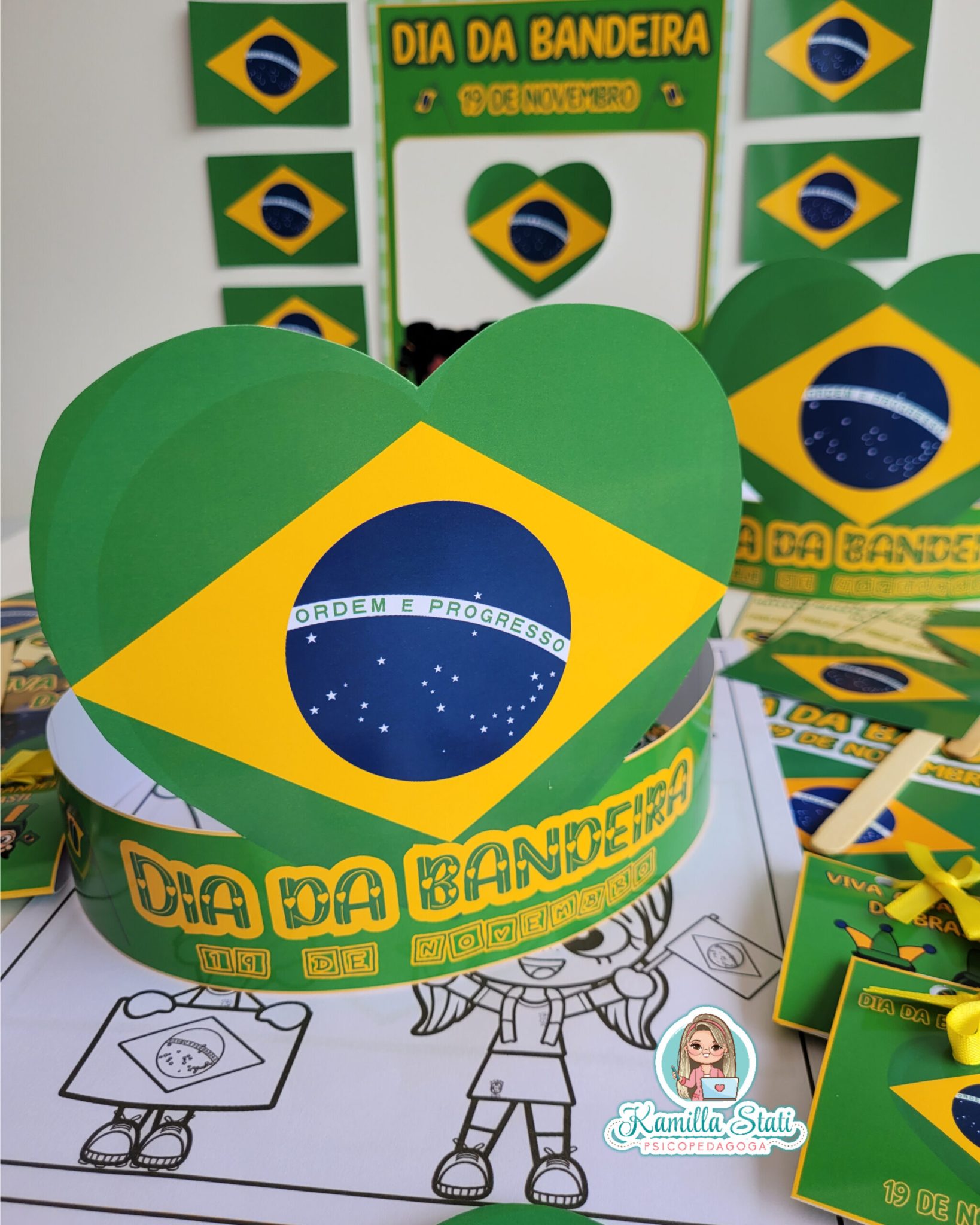 Kit dia da bandeira - Abc Pedagógico Infantil