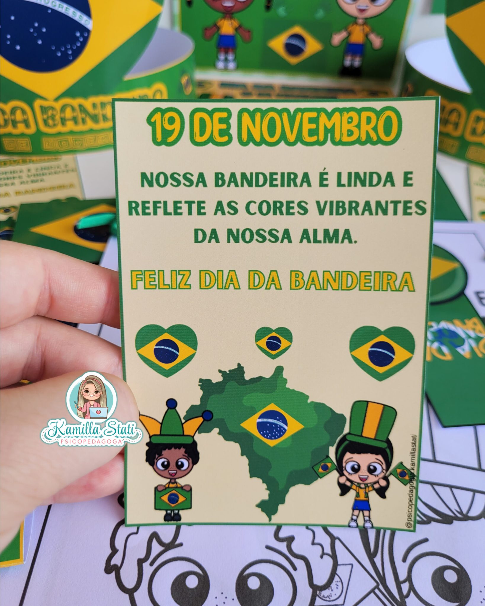 Kit dia da bandeira - Abc Pedagógico Infantil