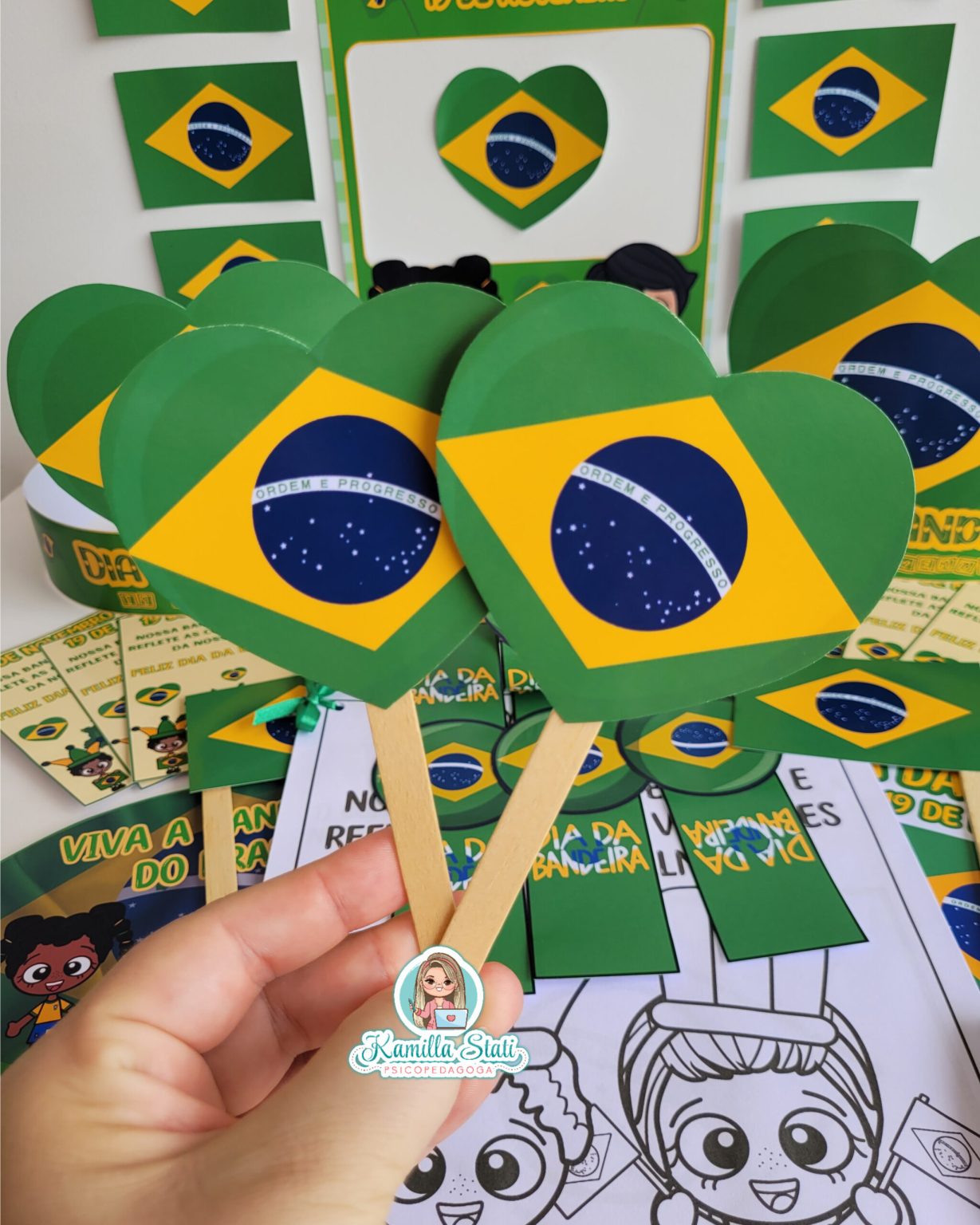 Kit dia da bandeira - Abc Pedagógico Infantil